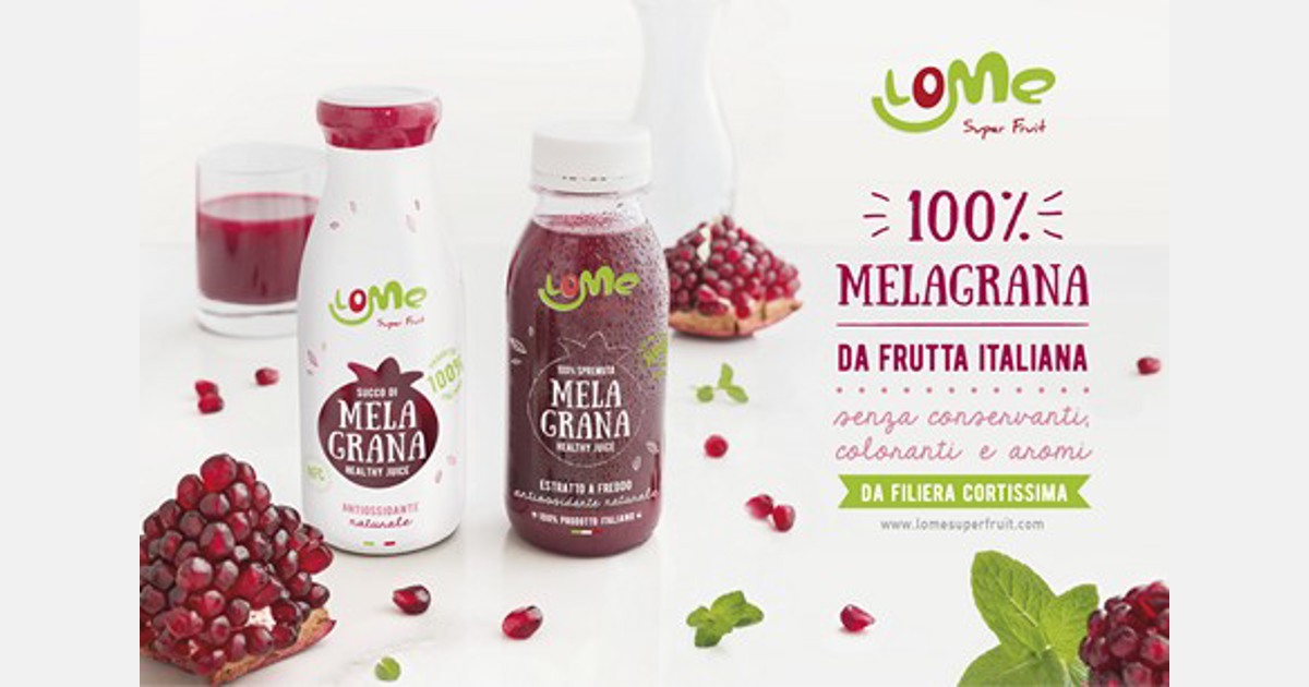Lome Super Fruit presenta il succo 100% di melagrana
