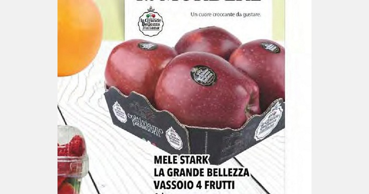 Mele Stark a marchio sul volantino Coop